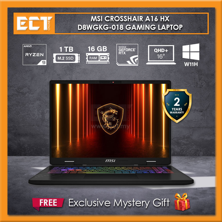 MSI Crosshair A16 HX D8WFKG-019 / GKG-018 Gaming Laptop (R9-8940HX 5 ...