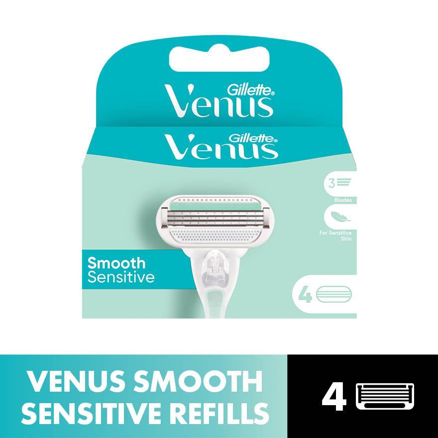 GILLETTE Venus Smooth Sensitive Razor Cartridges 4s | Shopee Malaysia