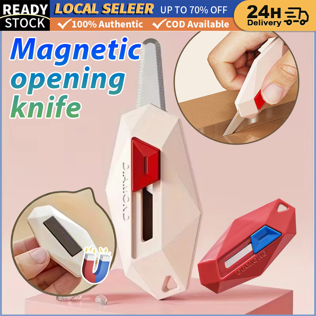 Mini Magnetic Box Cutter Express Knife Portable Multifunctional Teflon ...