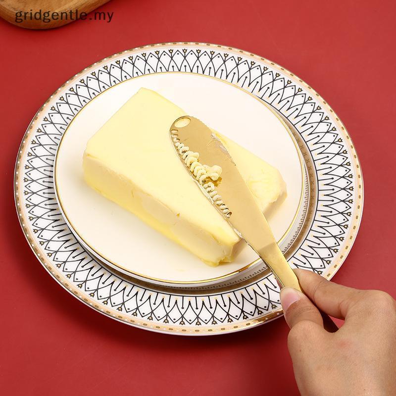 [GDT] 430Stainless Butter Holes Cheese Dessert Steel Jam Cutlery Toast ...