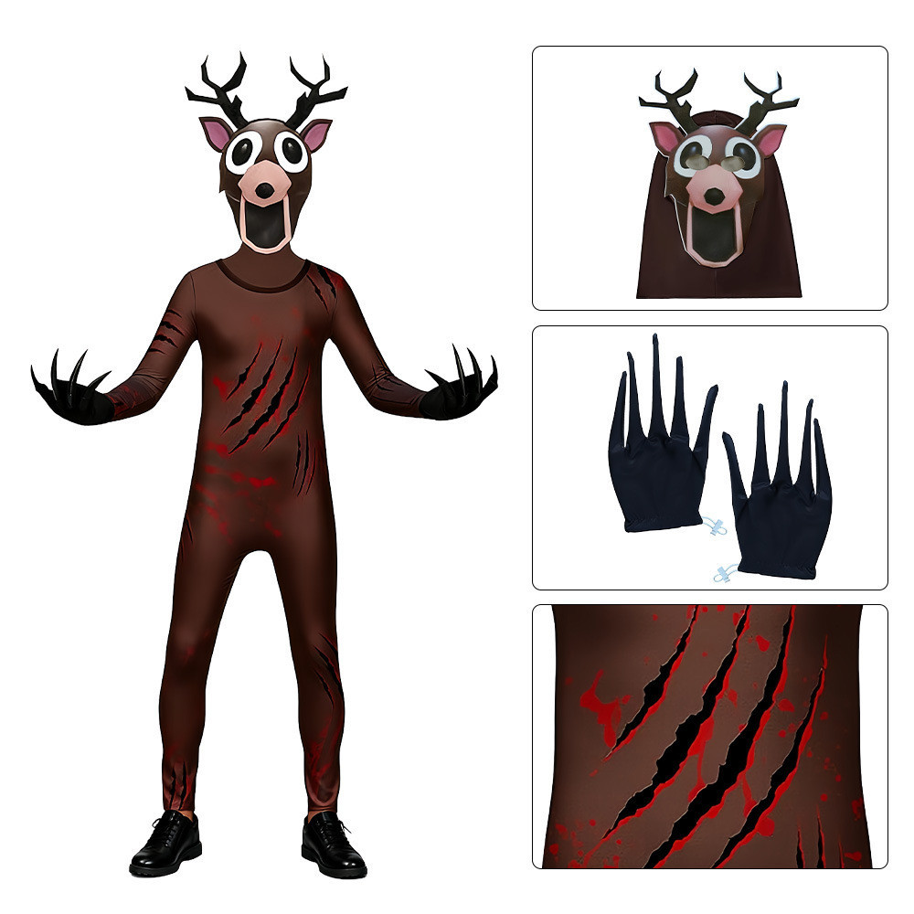 Christmas Children 99 Night Forest Deer Costume Boy Goat Monster Bambi ...