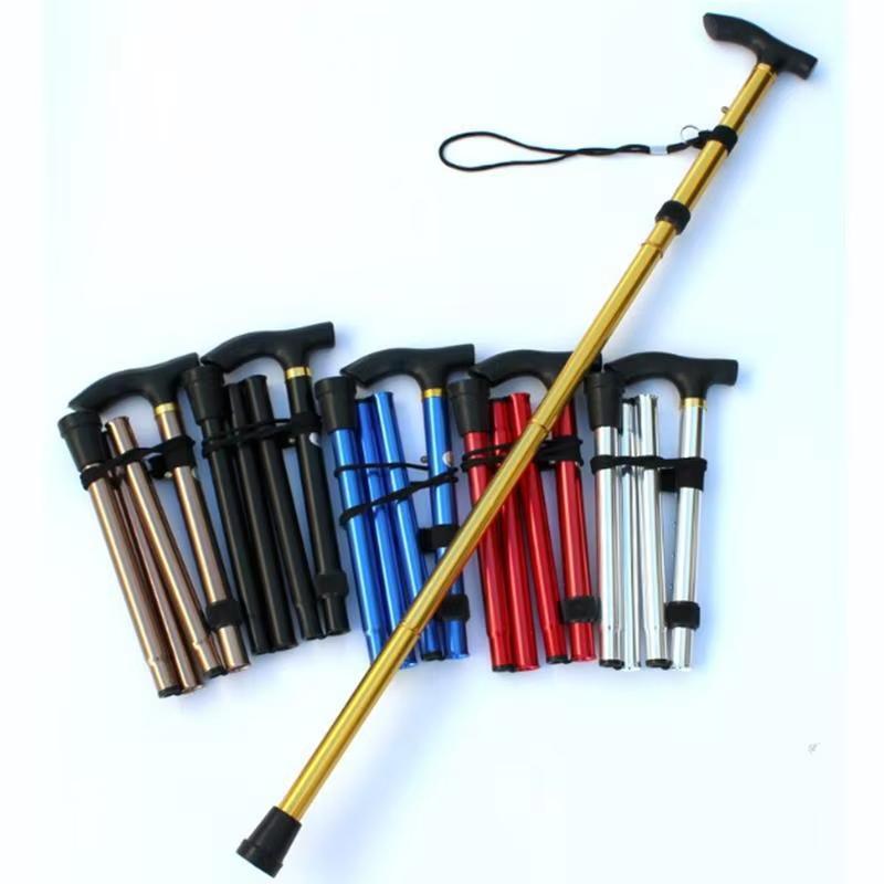 Foldable Hiking Poles Ultralight Portable Aluminum Alloy Alpenstock ...