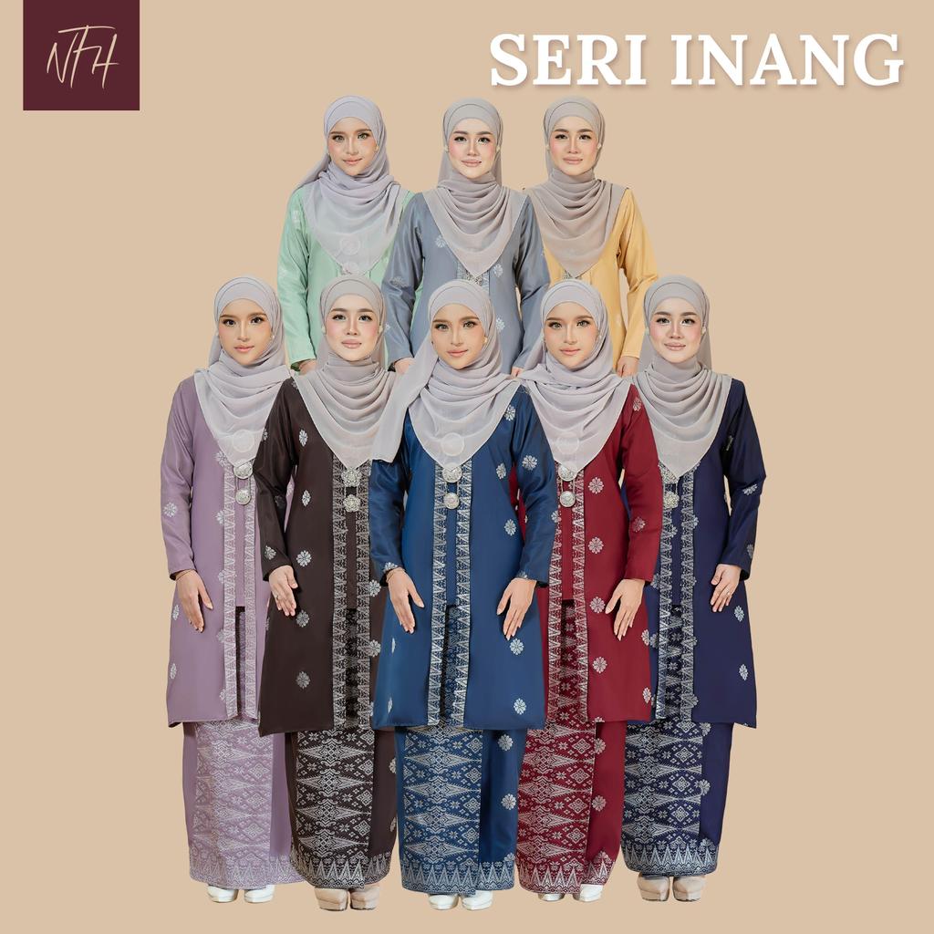 NFH - SERI INANG baju kebaya cantik moden material songket tenun bunga ...
