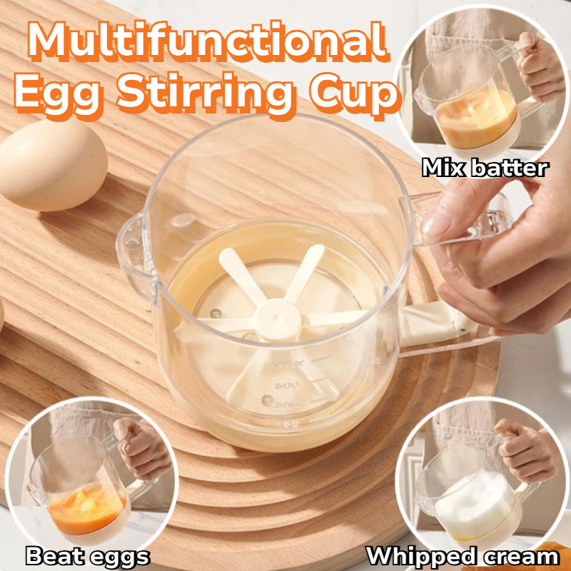 Multifunctional Egg Stirring Cup Hand Mixer Large Capacity Force Baking ...