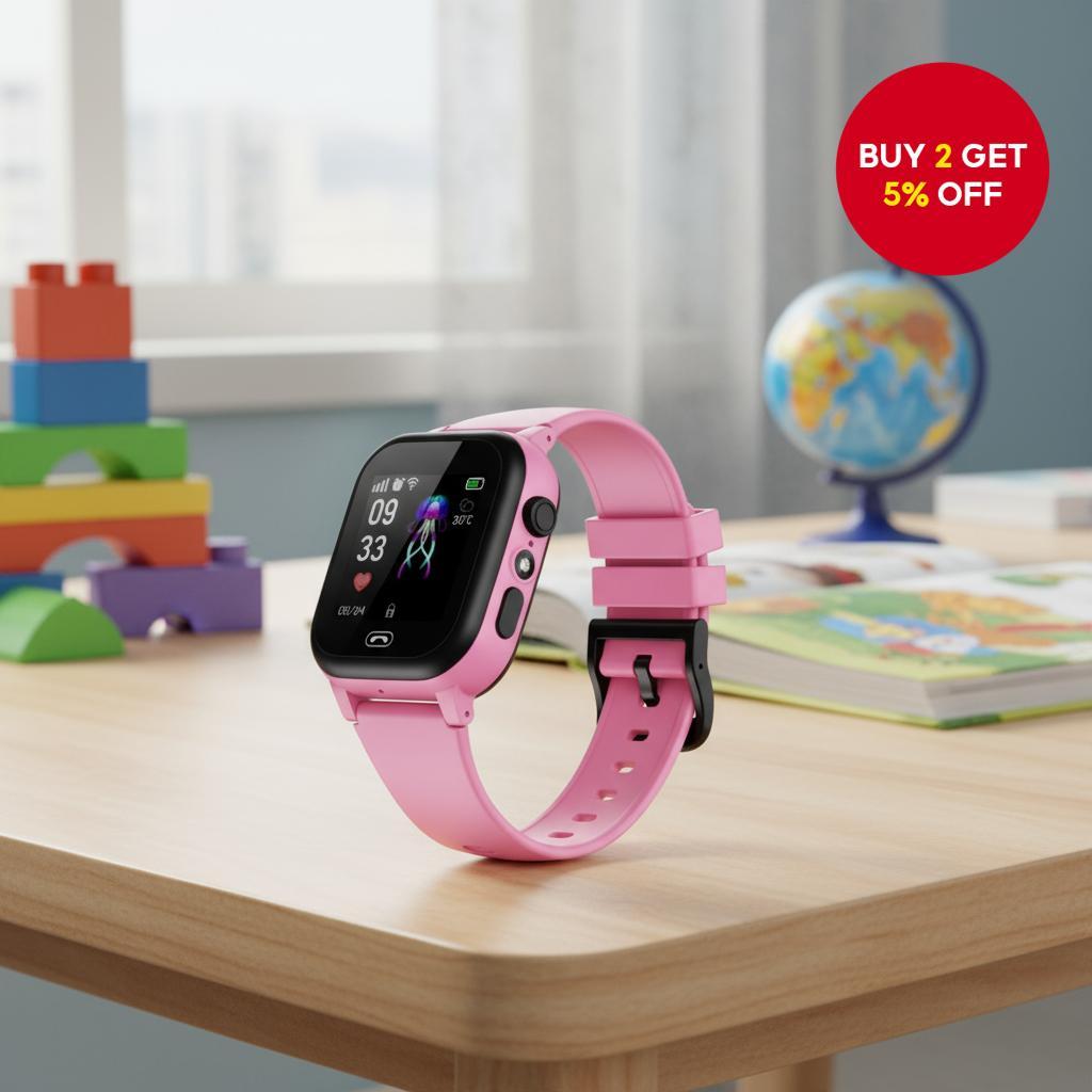 Smartwatch with kids' SIM card, 2-way calling, nationwide location ...
