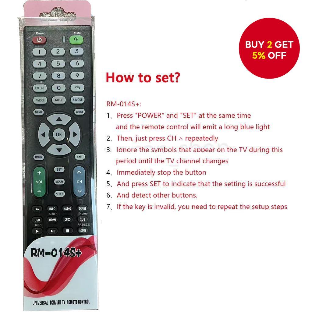 New RM-014S+ Universal Infrared Remote Control for Smart TVs ...