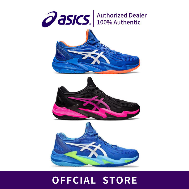 ASICS【ASICS】FF3 Novak Blue Green 1041A363-400 Men's Anti Slip ...