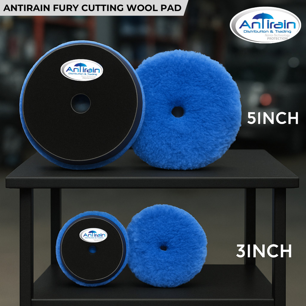 ANTIRAIN FURY CUTTING WOOL PAD(3INCH/5INCH) (LOW GRAVITY MORE STABLE ...