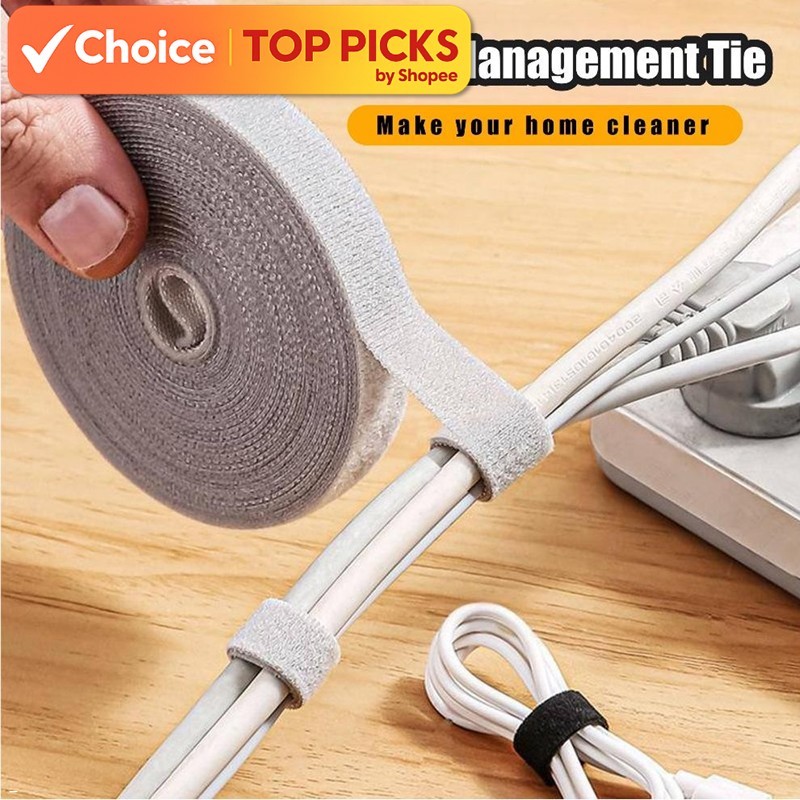 5M Cable Management Wire Cable Organizer Winder Tape Earphone Mouse ...