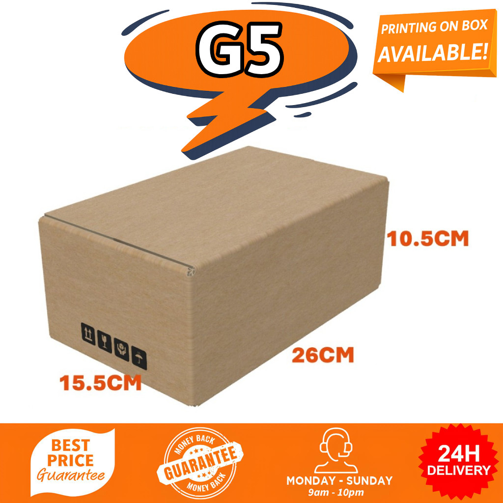 Fixguru - G5 26x15.5x10.5cm Carton Box Moving Box Storage Box Packing ...