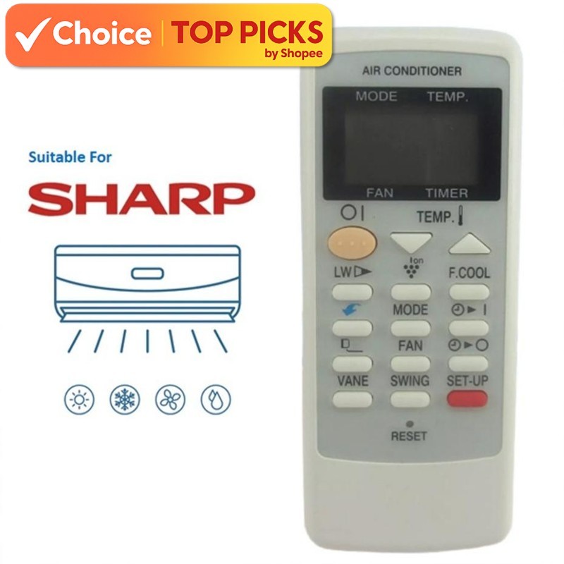 SHARP A751 Replacement Air Conditioner Remote Control -Universal ...