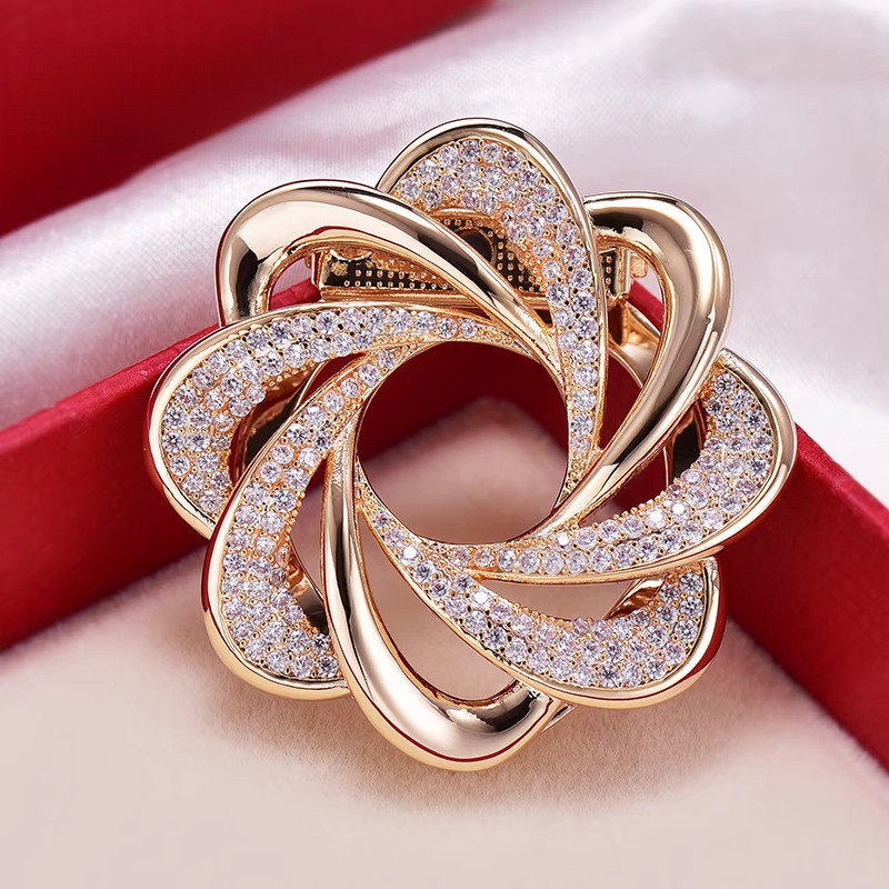 Silk Scarf Buckle Brooch Hypoallergenic Two-Use Handy Tool Clothing ...