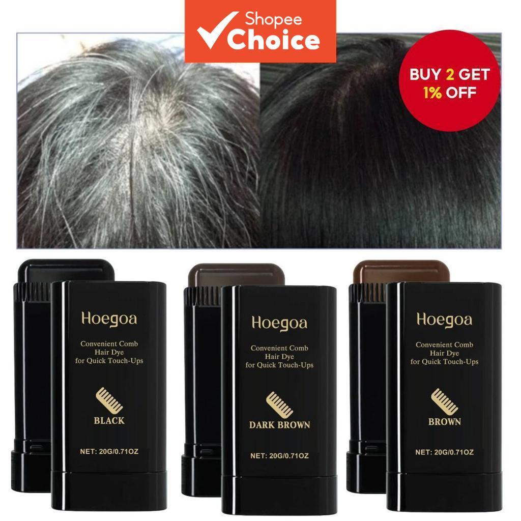 Hair Dye Stick - Long-Lasting, Waterproof & Sweatproof Hair Color Cream ...