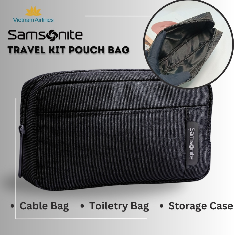 Samsonite Travel Kit Pouch Bag Beg Travel Kecil Kalis Air Serbaguna ...