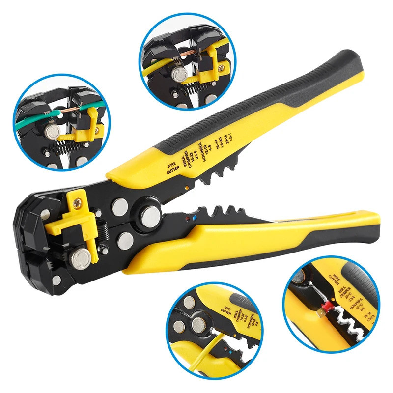 Crimper Cable Cutter Adjustable Automatic Wire Stripper Multifunctional ...