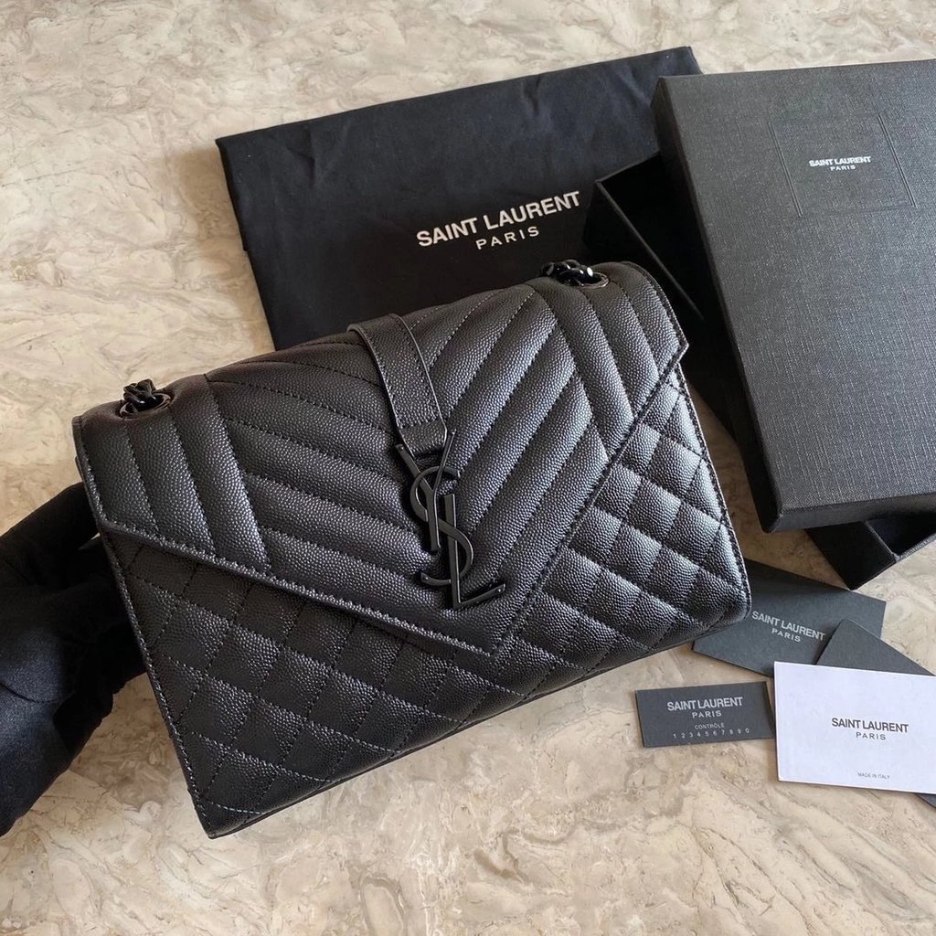 YSL Saint Laurent New Classic Diamond Messenger Bag, Flap Handbag ...