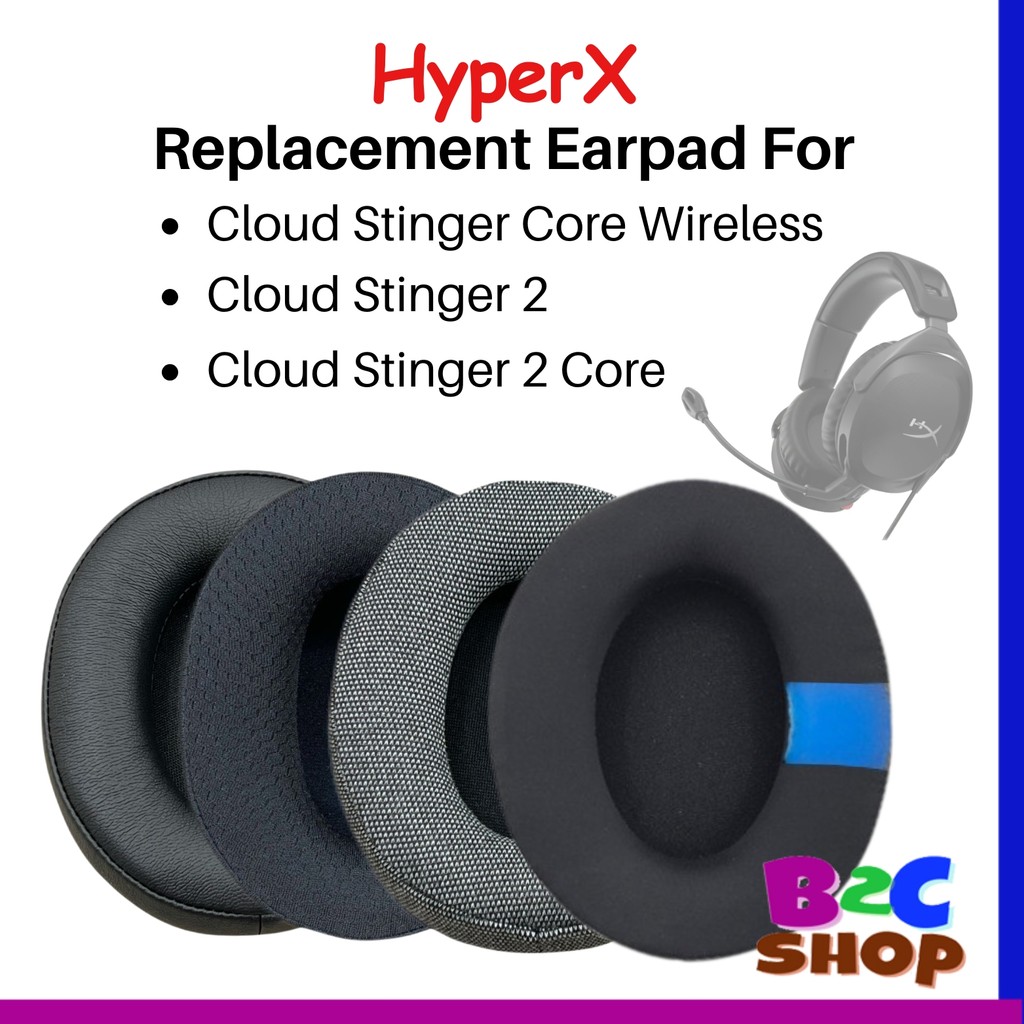 1 Pair Compatible Replacement Earpads for HyperX Cloud Stinger Core ...