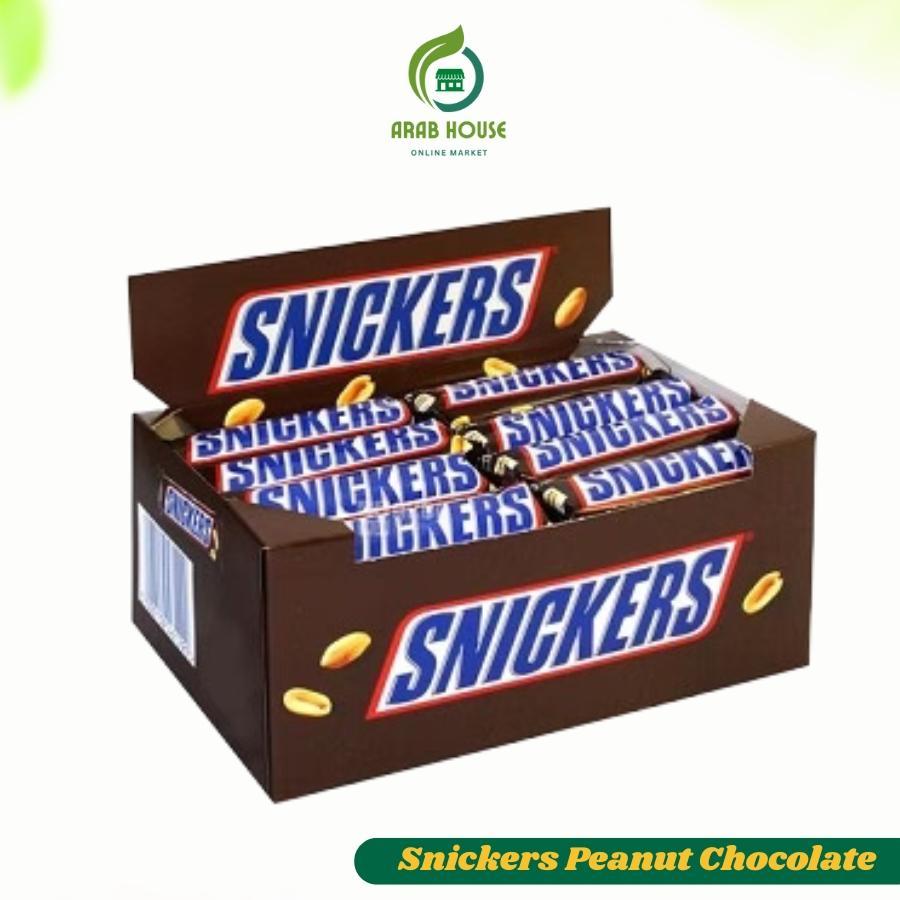 Snickers Peanut Chocolate Energy Bar 24 x 51g - 1 Box Snacks Rasa Unik ...