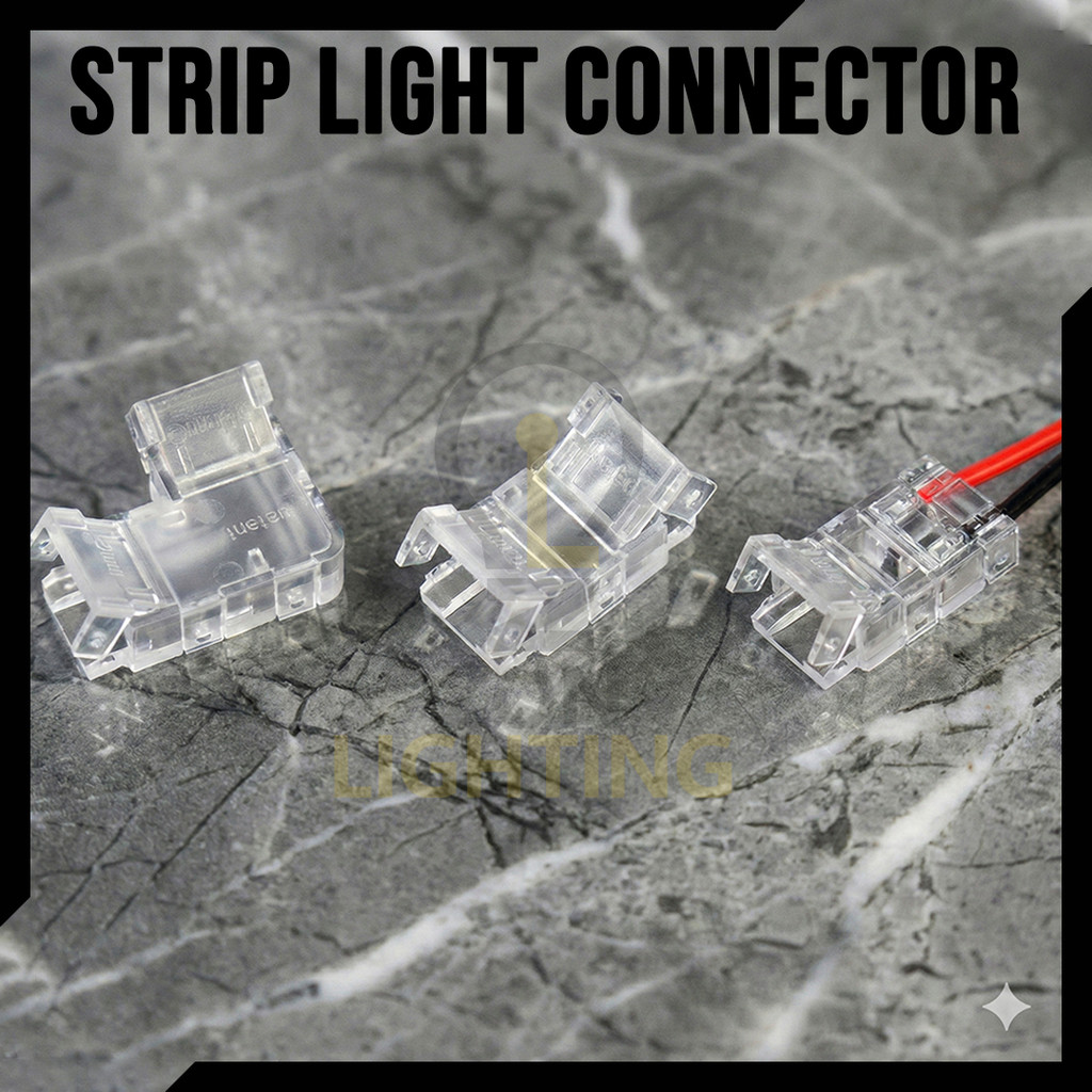 8mm LED Connector 2pin Led Light Connector No Welding cob LED Strip ...