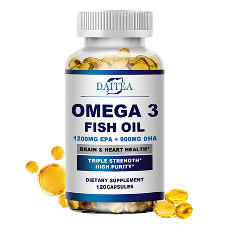 Daitea Omega 3 Fish Oil - Highly Purified and Absorbed - Revitalizes Skin, Improves Vision ...