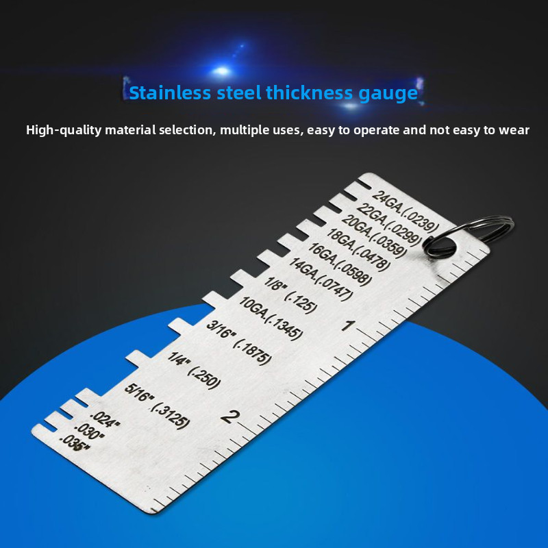 Stainless Steel Gauge Weld Inspection Ruler Thickness Gauge Weld ...