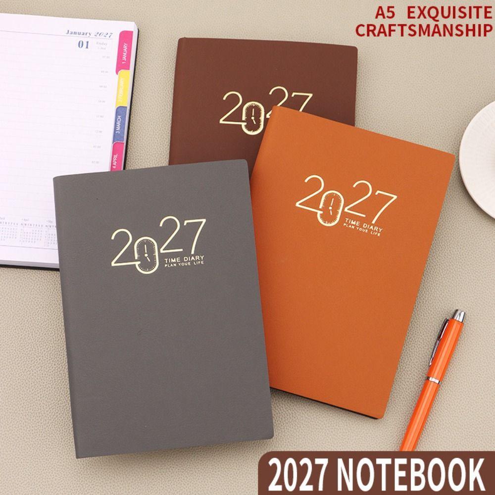 [KEYOO] Schedule Notebook, A5 English 2027 Planner, Multi-Purpose ...