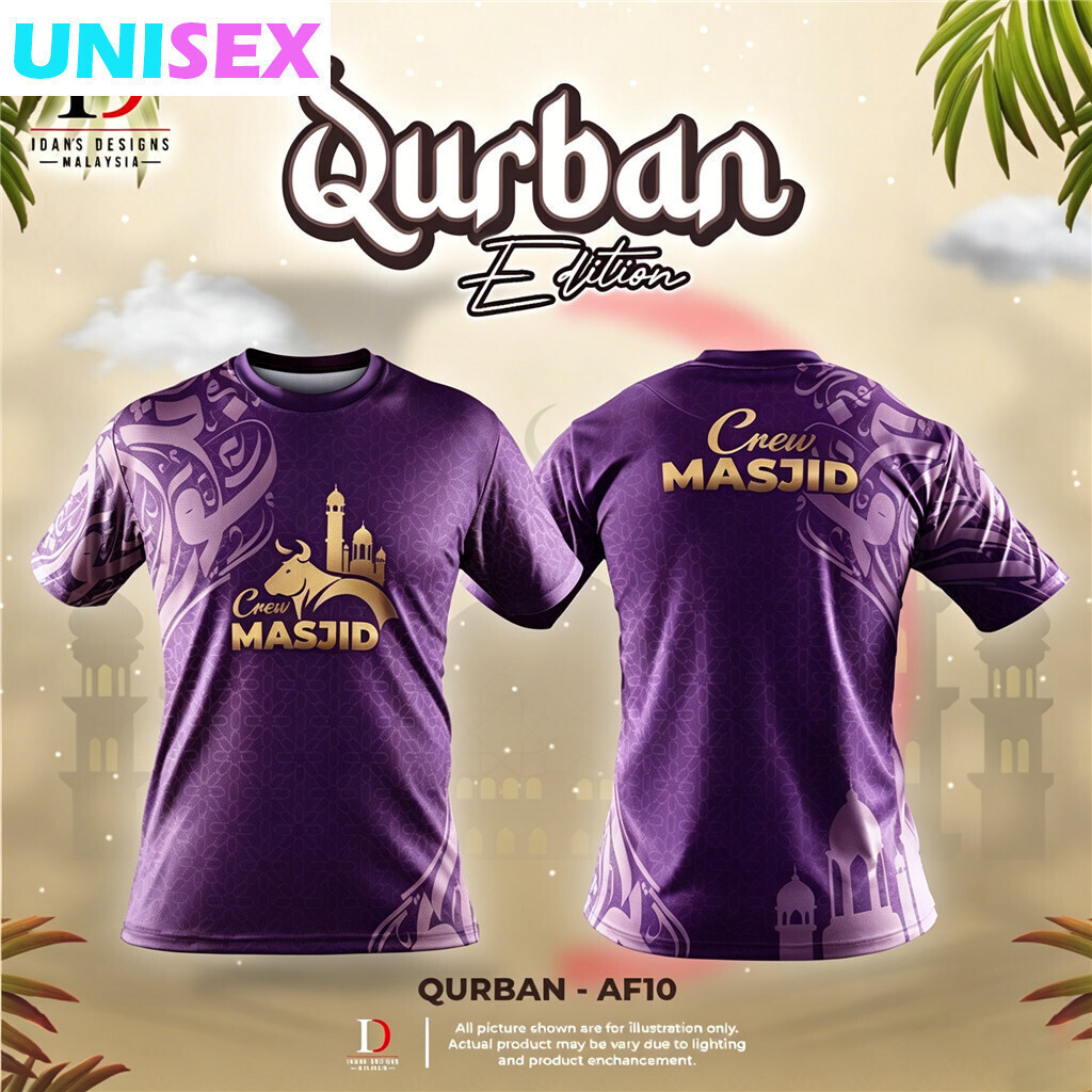 Jersey Baju Qurban 2026 Eidul Adha Crew Masjid Premium Full Print ...