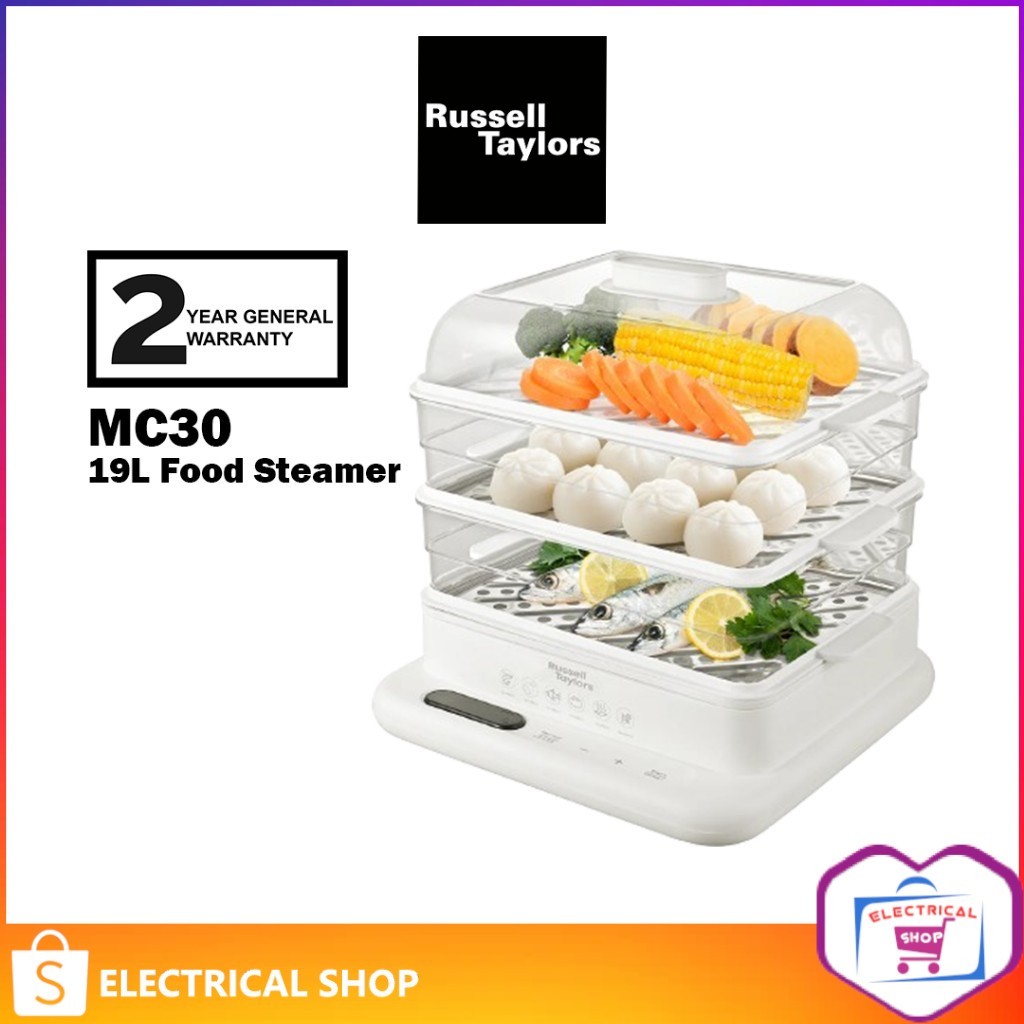 Tefal 6L Food Steamer 2 Stainless Steel Bowl VC1451 / Russell Taylors ...