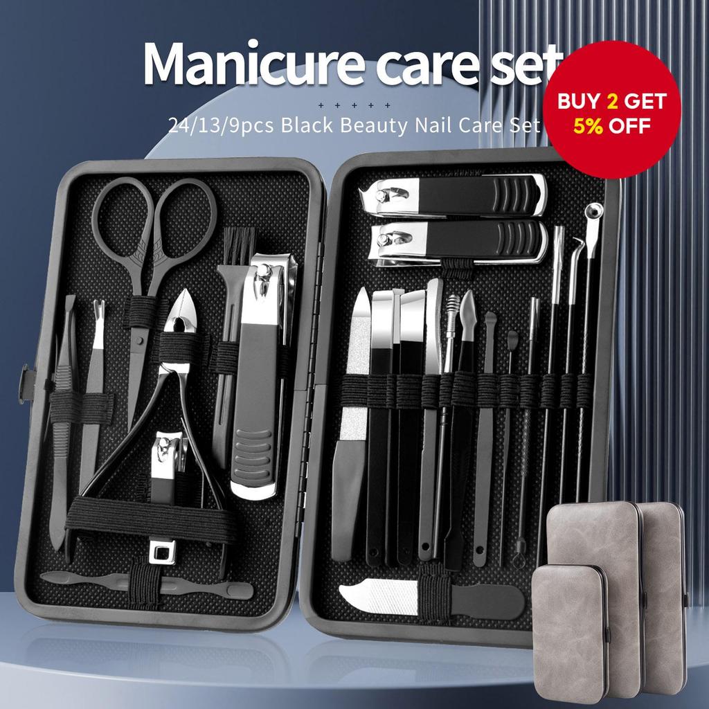 9/13/24pcs Nail Clipper Manicure Set High Quality Stainless Nail Cutter ...