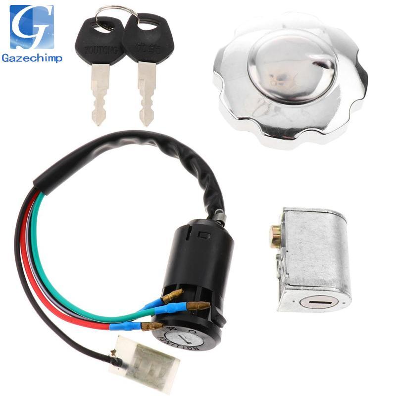 [Gazechimp] Key Ignition Switch Set Security Key Ignition Switches Fuel ...