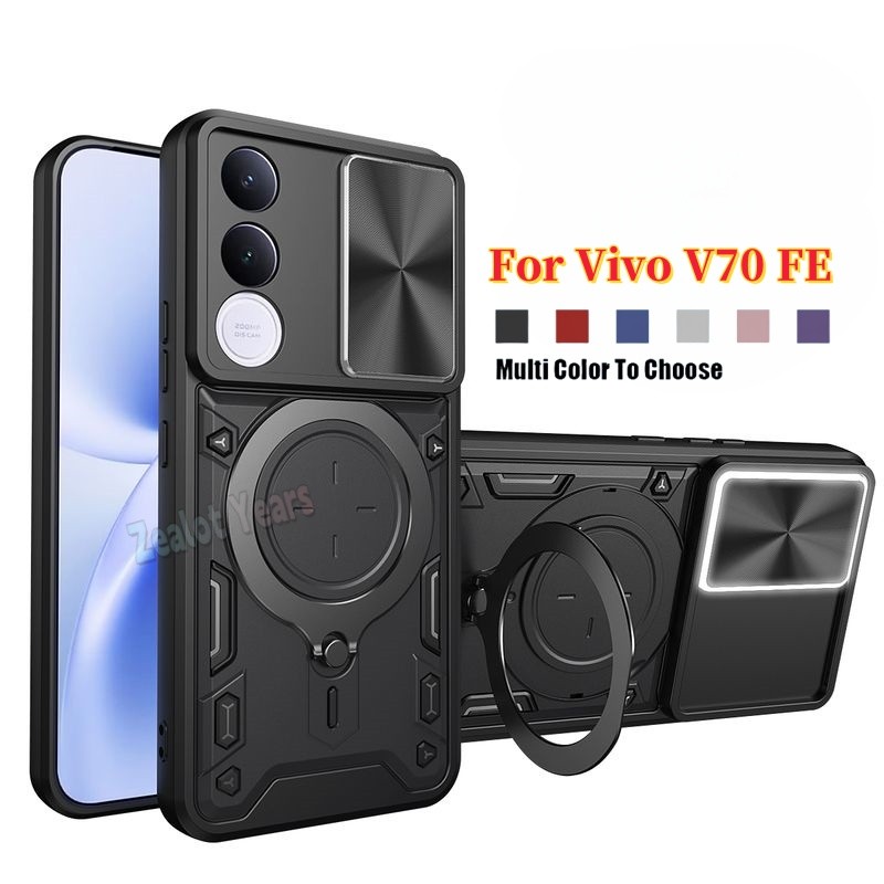 For Vivo V70 FE 5G V70FE Casing Slide Camera Protect Armor Case Car ...