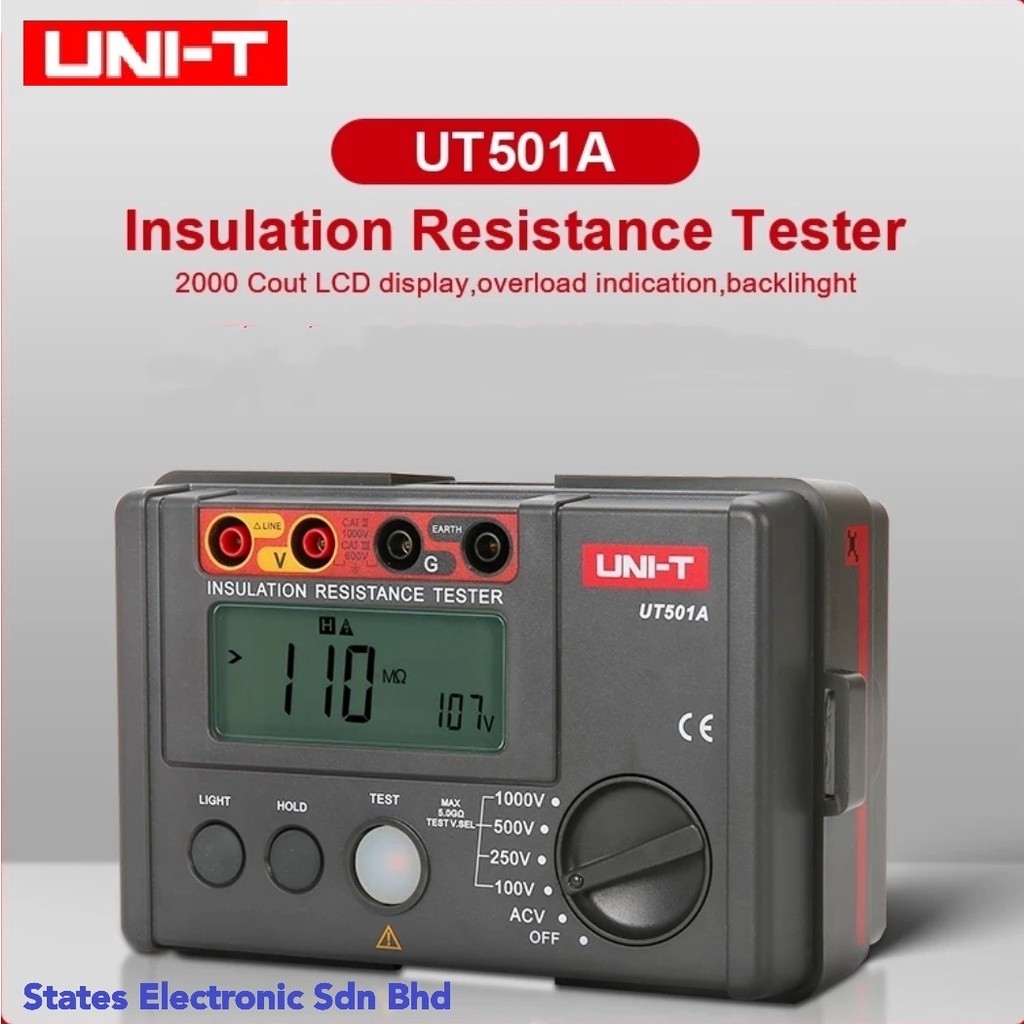 UNI-T UT501A 1000V Insulation Earth Ground Resistance Meter | Shopee ...