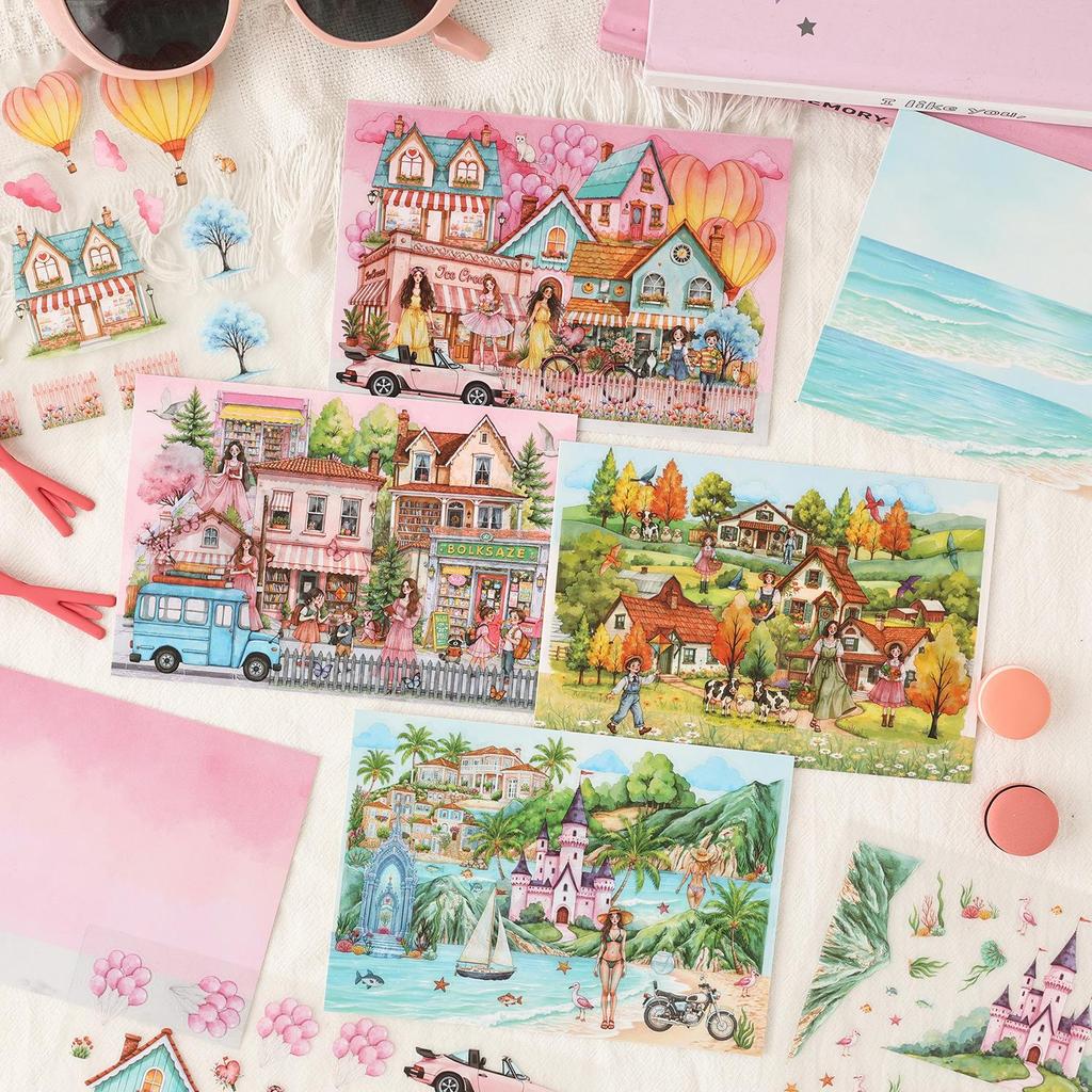 [MINIATURE STICKER] 3D GENTLE SOUTH BANK SERIES STICKER DIY JOURNAL ...