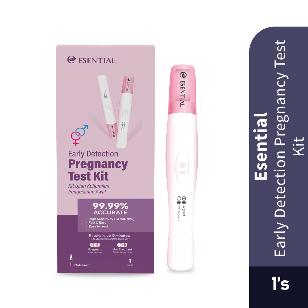 ESENTIAL Early Detection Pregnancy Test HCG 1's for Pregnant Test ...
