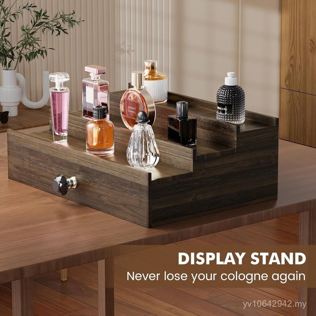 Large Capacity Storage Rack Desktop Household Cosmetics Wooden Box ...