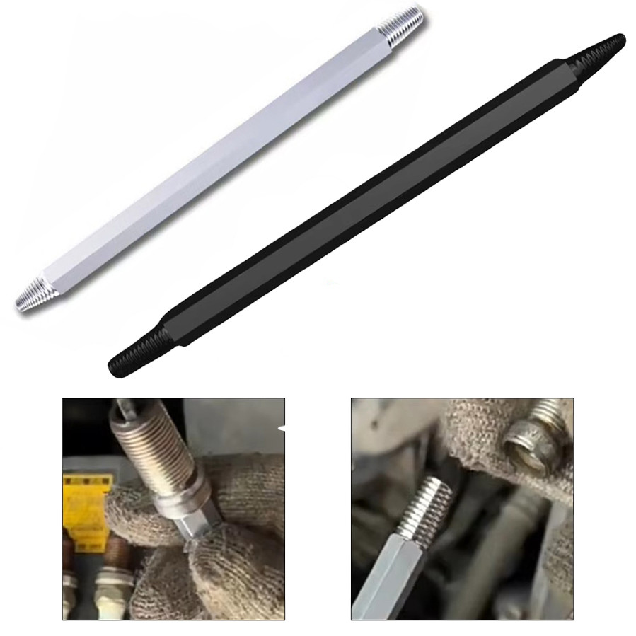 Automobile spark plug removal tool reverse thread tap spark plug ...
