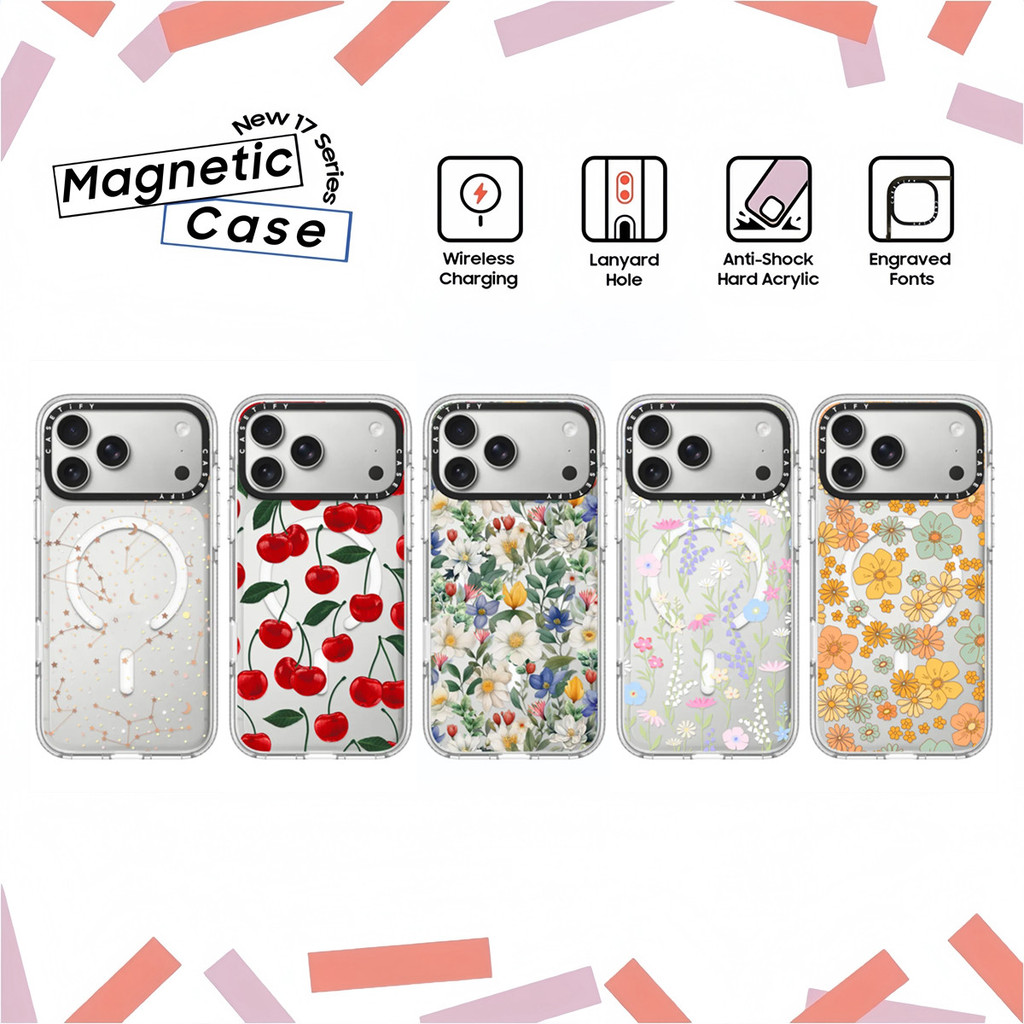 CASETi Gold Stars Moon Universe Cherry Floral Flower Hard Plastic ...