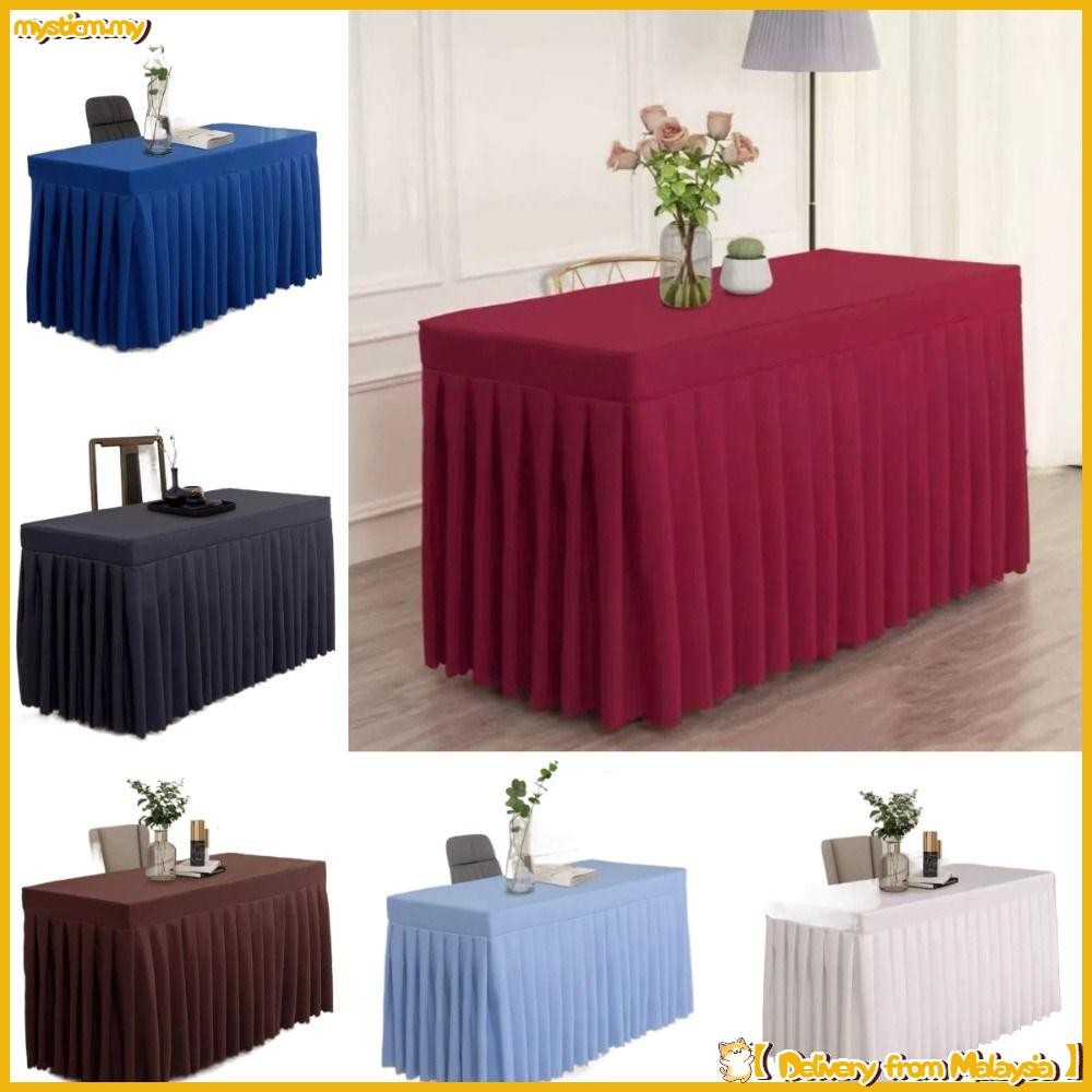 MYSTICM Table Decorate Tablecloth, 120*60*75cm One-piece Table Skirting ...
