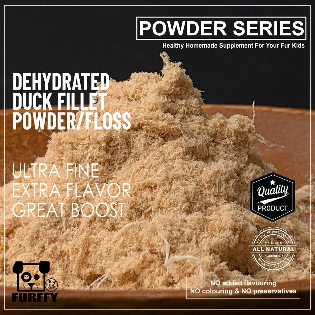 FURFFY Ultra Fine Duck Fillet Powder / Floss (Dog & Cat Topper ...