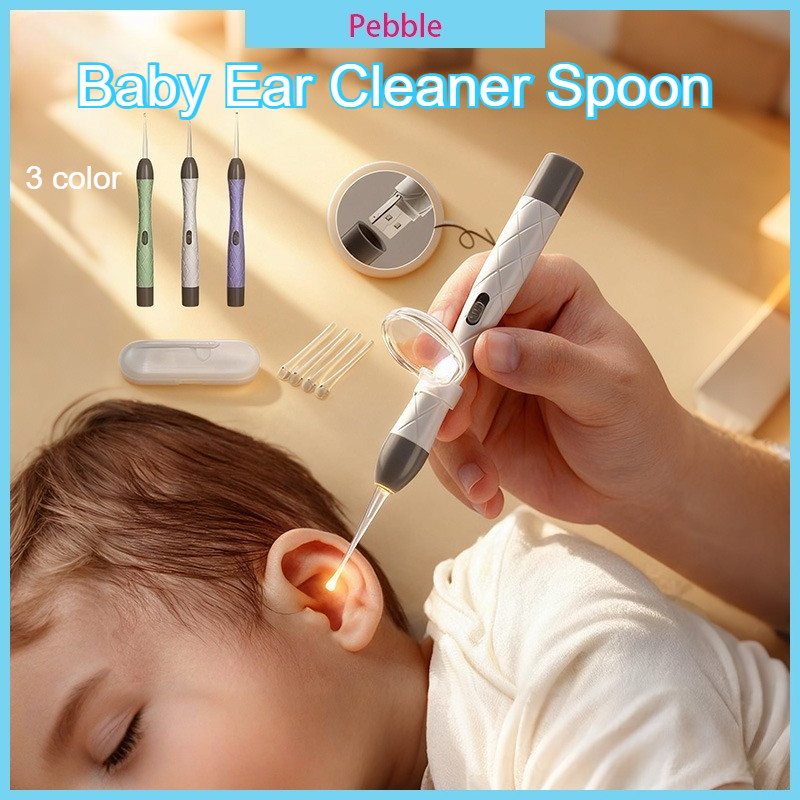Ear Cleaner LED Flash Light Child Ears Cleaning Baby Ear Cleaner Earwax ...
