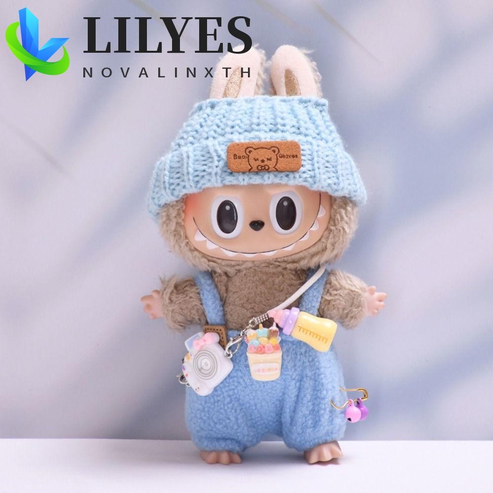 LILYES 17cm Labubu Dolls Clothes, Milk Tea Fries Sitting Labubu Clothes ...