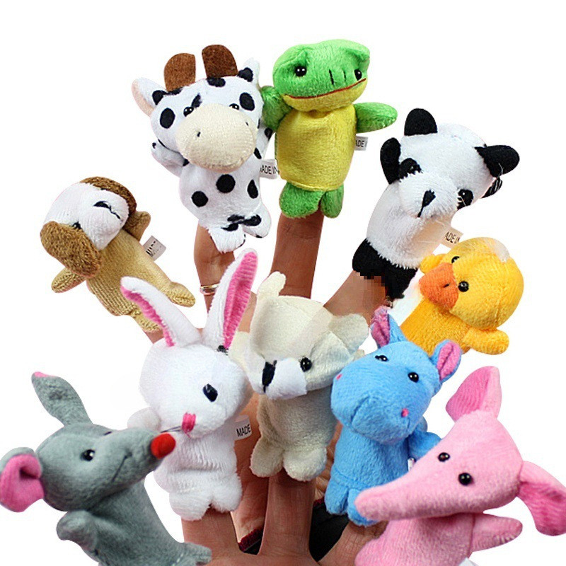 Genuine Animal Finger Doll Toy Early Childhood Education Storytelling ...