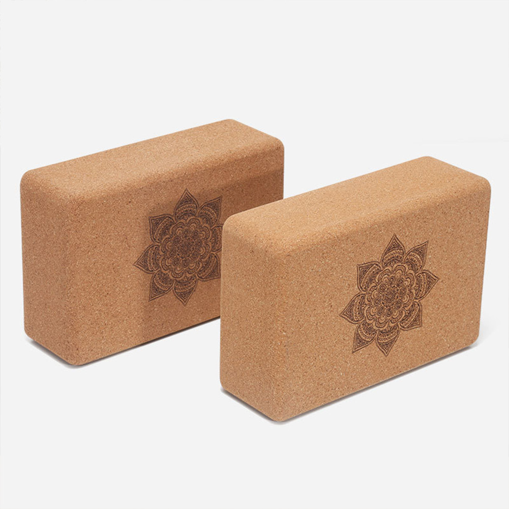 [innersetting.my] Cork Yoga Block Cork Yoga Bricks 9x6x3 Inch Non Slip ...