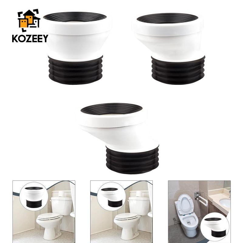 KOZEEY Offset Hose Connector Adapter for Toilet Flange Changer ...