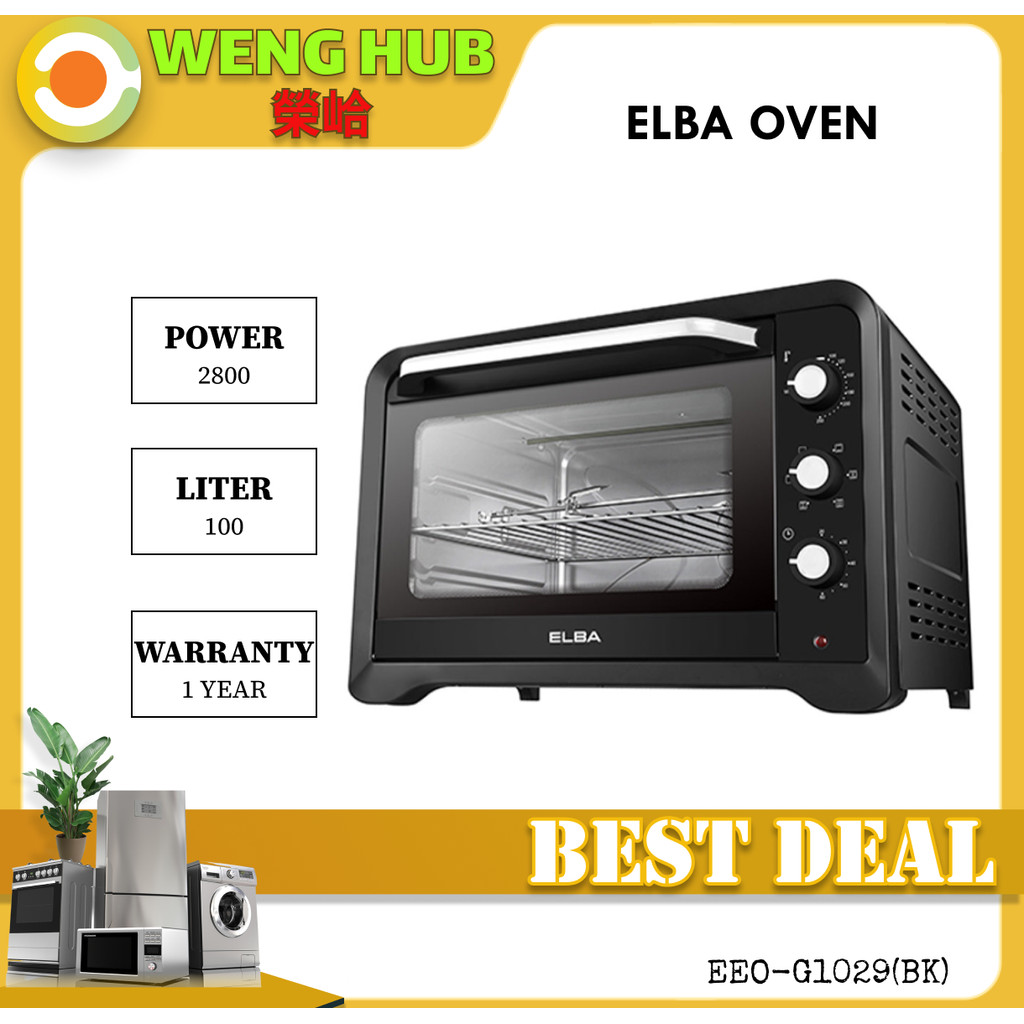 Elba 100L Electric Oven EEO-G1029(BK) | Shopee Malaysia