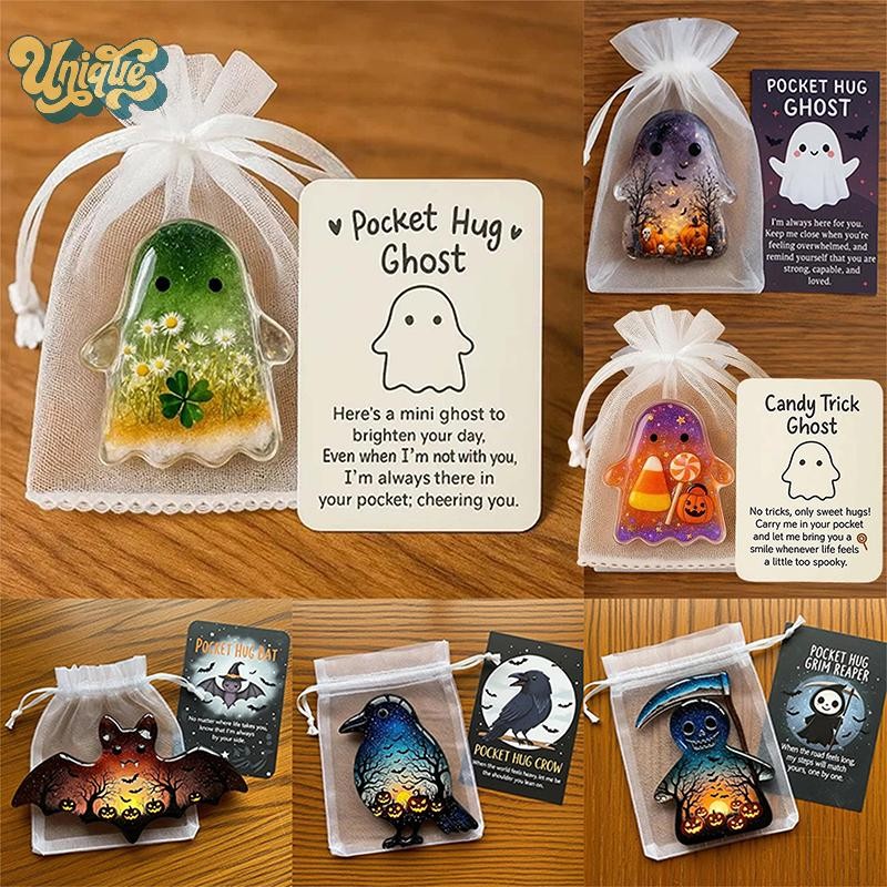 (Unique) Halloween Ghost Pocket Cards Pocketfort Ghosts Pockets Hug ...