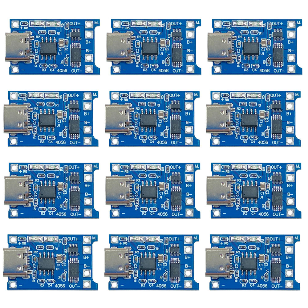 1/5PCS Type-c/Micro/Mini USB 5V 1A 18650 TP4056 Lithium Battery Charger ...