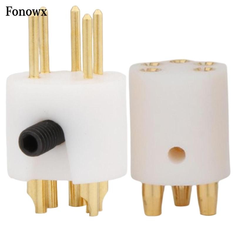 [AbabixaMY] 5 Pin Tonearm Plug Parts Professional Male/Female Plug for ...