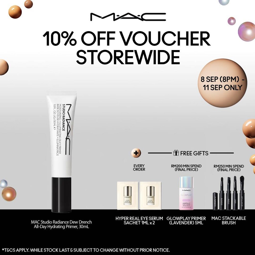 MAC Studio Radiance Dew Drench All-Day Hydrating Primer, 30mL | Shopee ...
