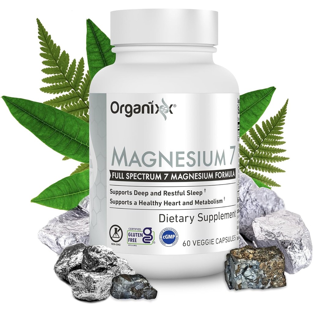 Organixx Magnesium Glycinate Supplement for Support, Muscle & Heart ...